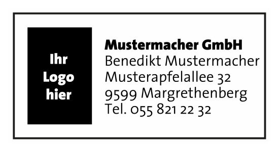 Logostempel – erstellen und online bestellen, auch rund